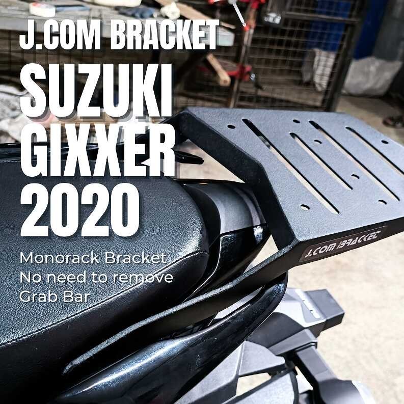 SUZUKI GIXXER MONORACK PLATED STAY GRAB BAR J COM HEAVY DUTY BRACKET ...