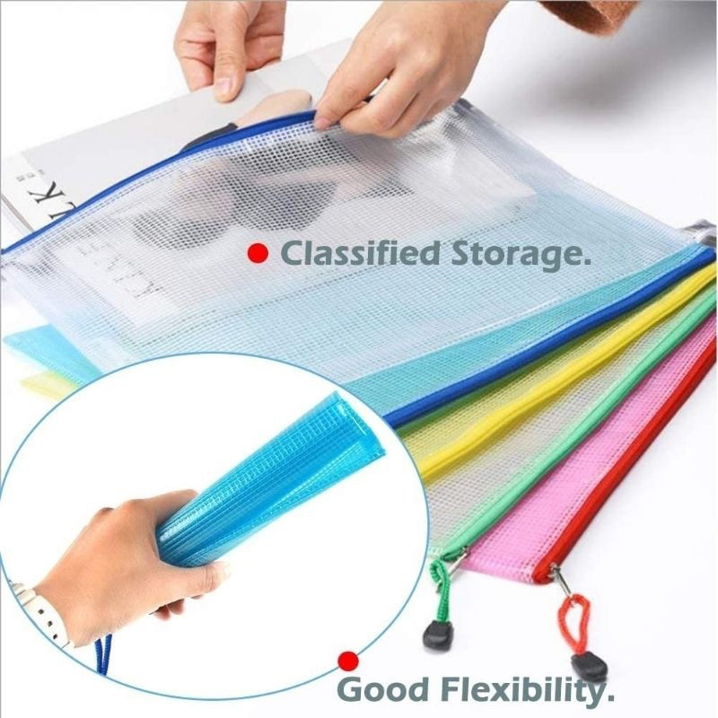 Plastic Envelopes Zipper Envelope Document Storage Pouch Bag Holder ...