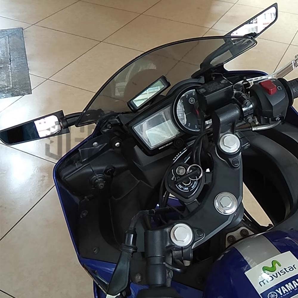for YAMAHA R15M R25 R3 R1 Winglet Side Mirror With Light Motorcycle ...