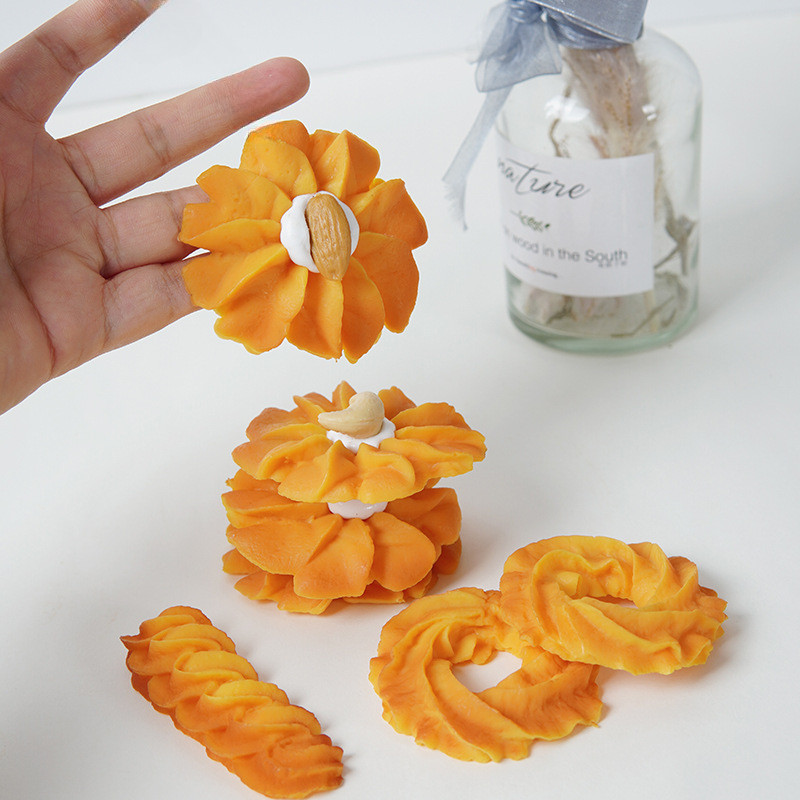 Artificial Cookies Fruit Cream Biscuits Models Fake PVC Dessert for DIY ...