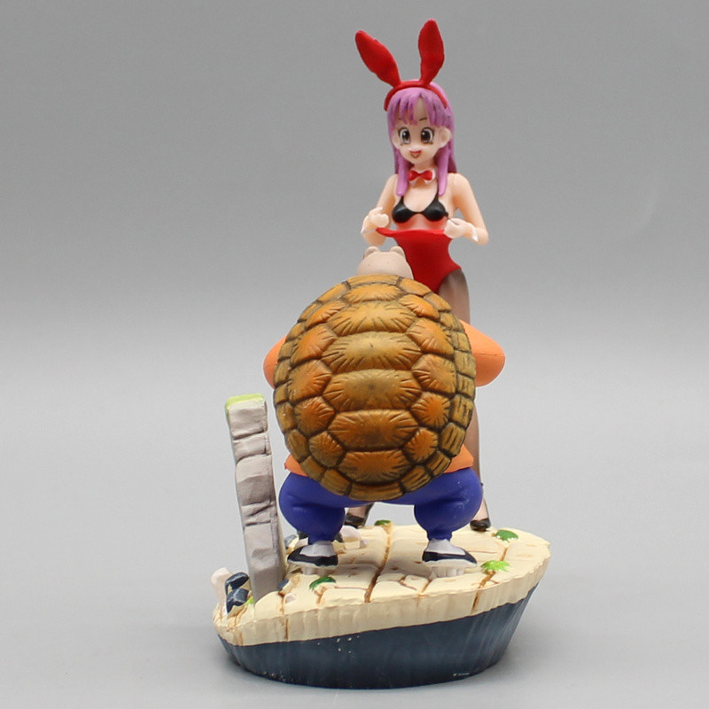 10Cm Dragon Ball Gk Master Roshi Bulma Anime Figure Rabbit Girl Famous ...