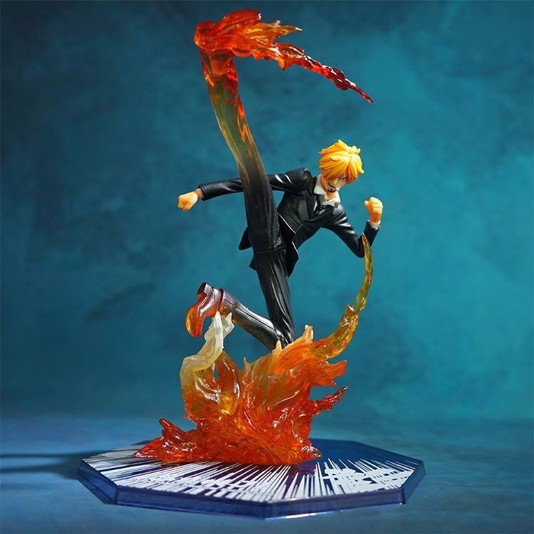 One Piece Figure Complete Set Of Fire Fist Luffy Ace Zoro Sanji Model ...