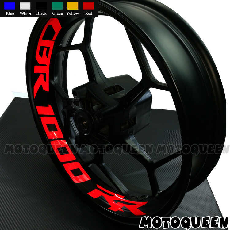 4X Custom Motorcycle Iner Wheels Rims Decals Reflective Stripes ...