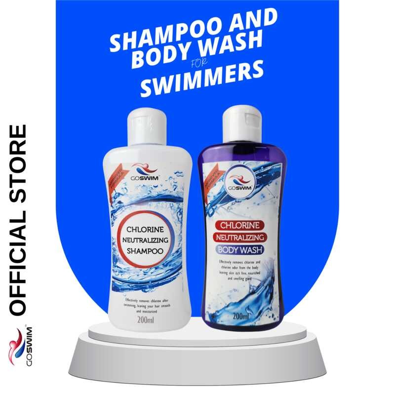 Anti-Chlorine Shampoo at Body Wash for Swimmers GoSwim bundle (400ml ...