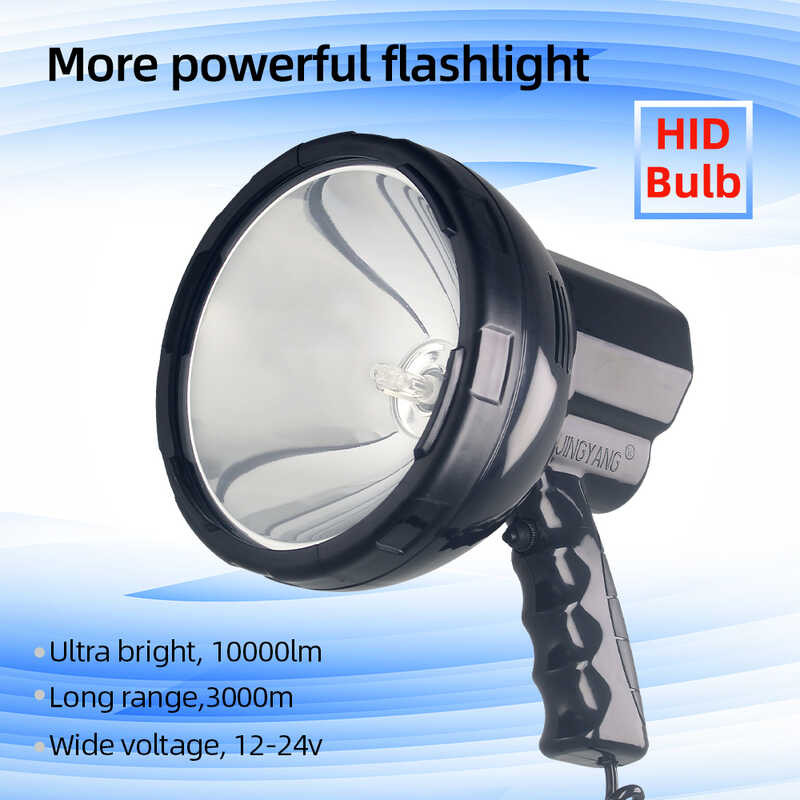 Camping ☆ Lamp 220W High Power Torch 12V Searchlight Xenon Spotlights ...