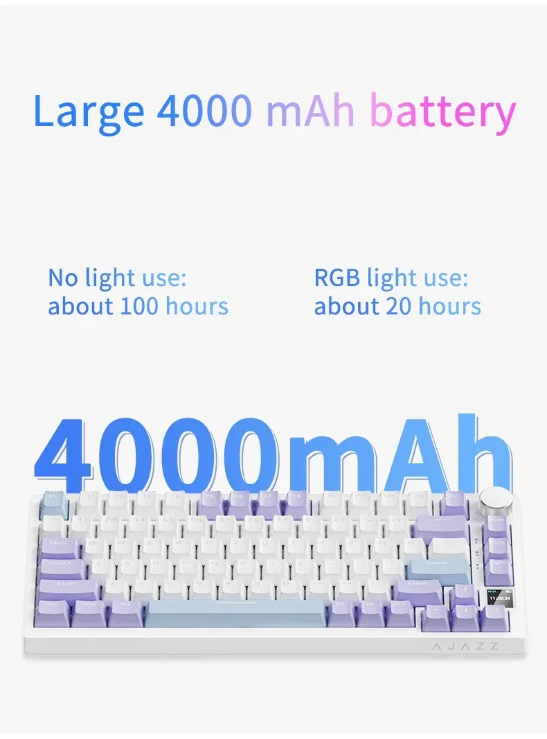 【Local Delivery】AJAZZ AK820 Pro Wireless Mechanical Keyboard 3mode RGB ...