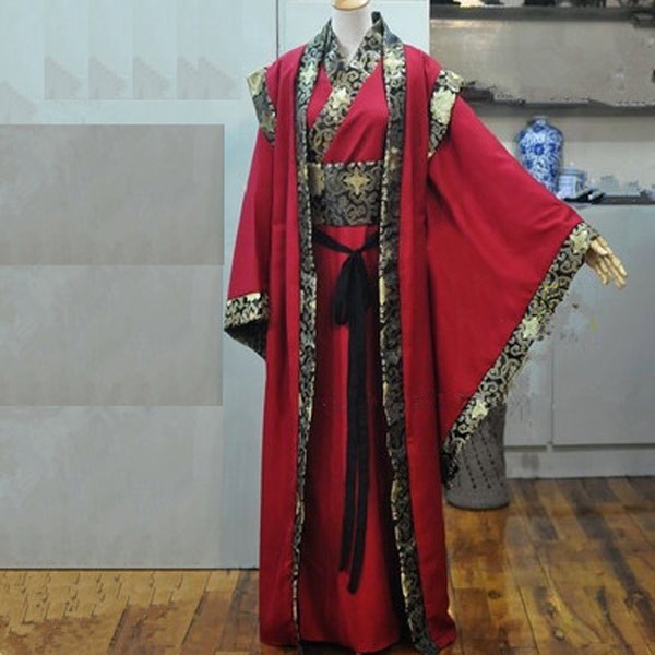 Fashion Chinese Men's Clothing Han Emperor Prince Show Cosplay Chinese ...