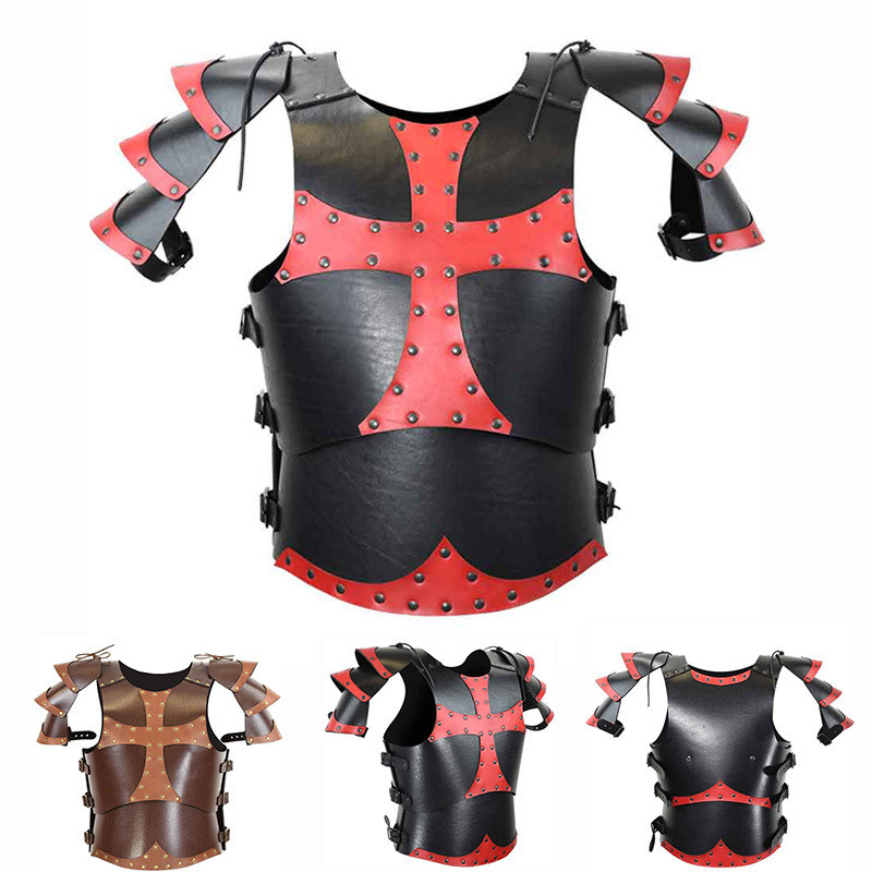 § Medieval Crusader Knights Templar Cosplay Costume Body Chest Armor ...