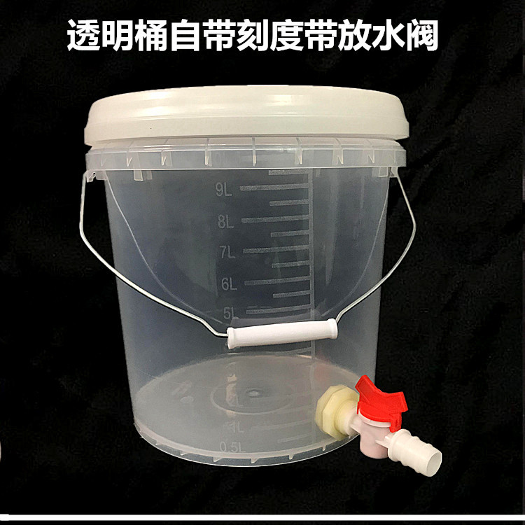 Thick Food Grade Plastic Transparent Scale Bucket Measuring Water ...
