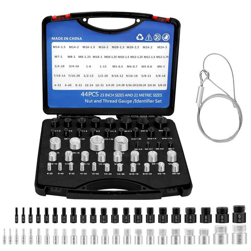 bolt 44 male/female sizes and thread gauges, nut and bolt thread ...