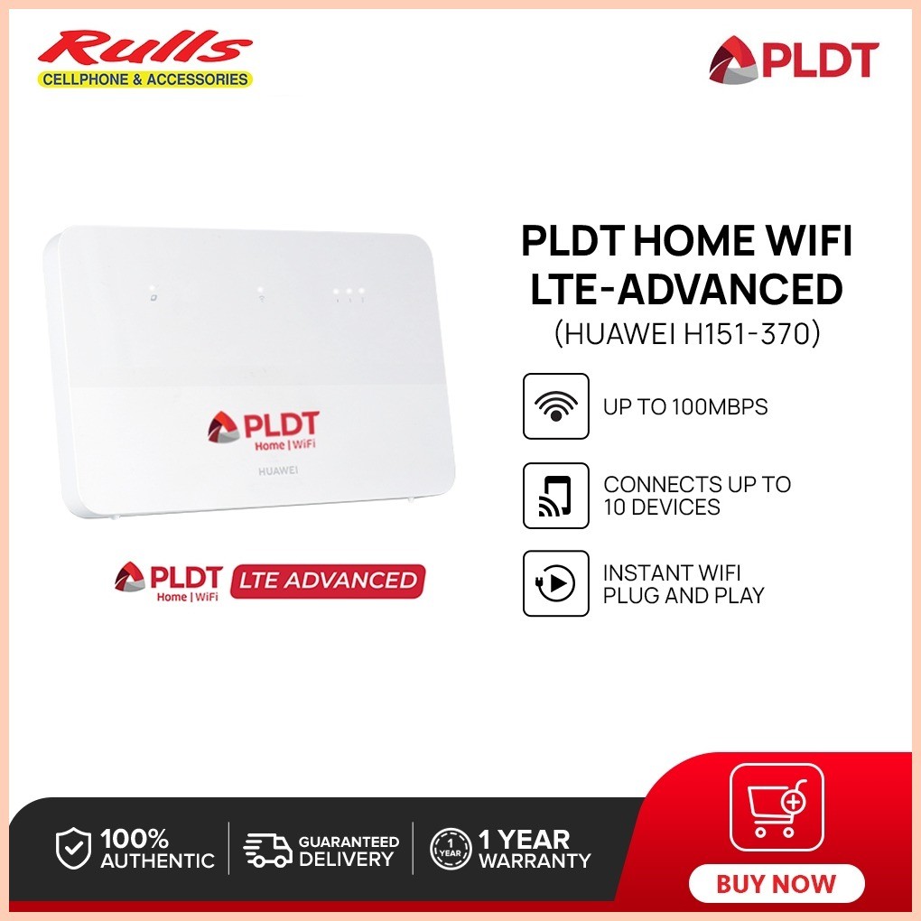 ☑ PLDT Home Wifi LTE-Advanced Prepaid (HUAWEI H151-370) | Shopee ...