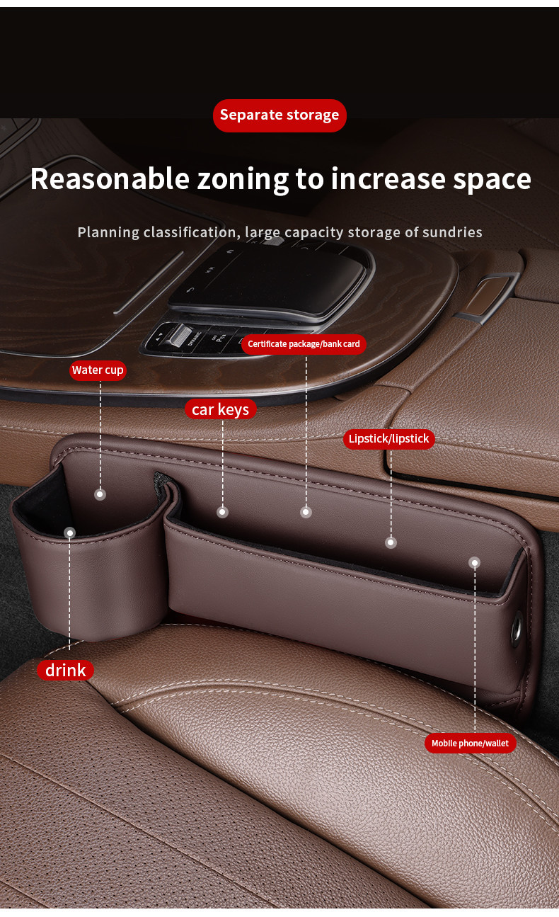 Car Special Seat Crevice Storage Box Seat Slit Catcher Organizer for ...