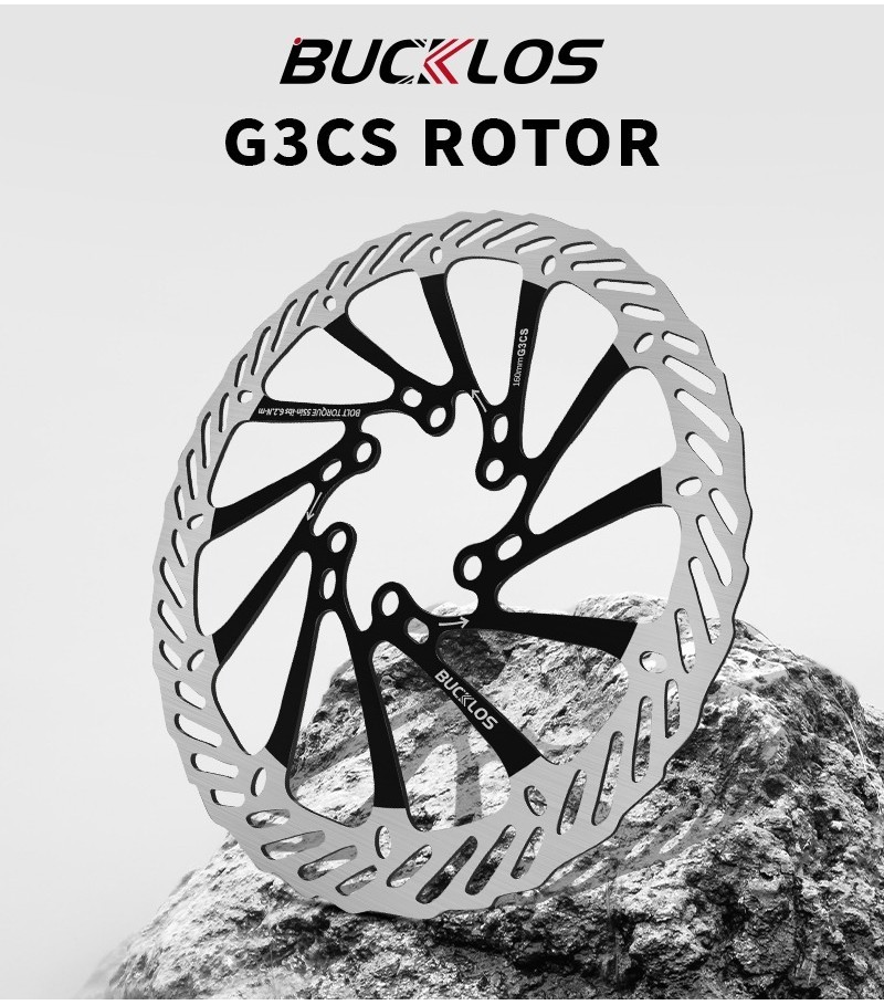 BUCKLOS Road Bike Rotor 160/180/203mm MTB Brake Rotor G3 Stainless ...
