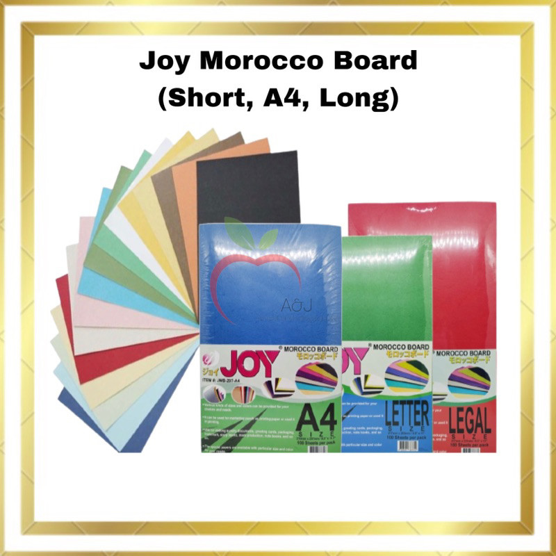 Morocco board or paper binding cover short/A4/long per ream | Shopee ...