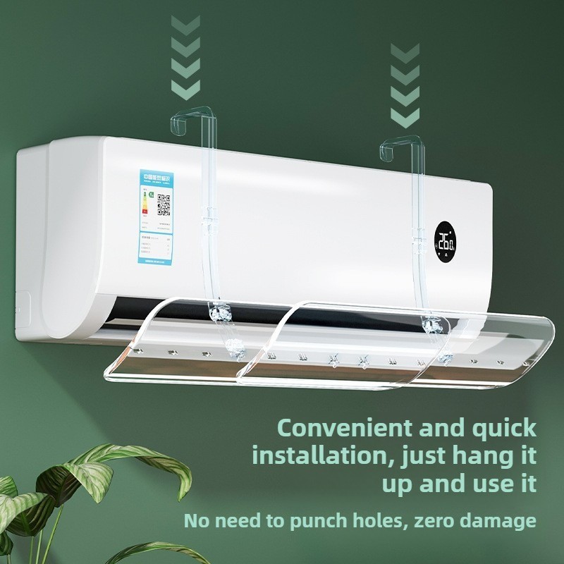 Multifunctional Aircon Deflector Retractable Anti-Direct Blowing ABS ...
