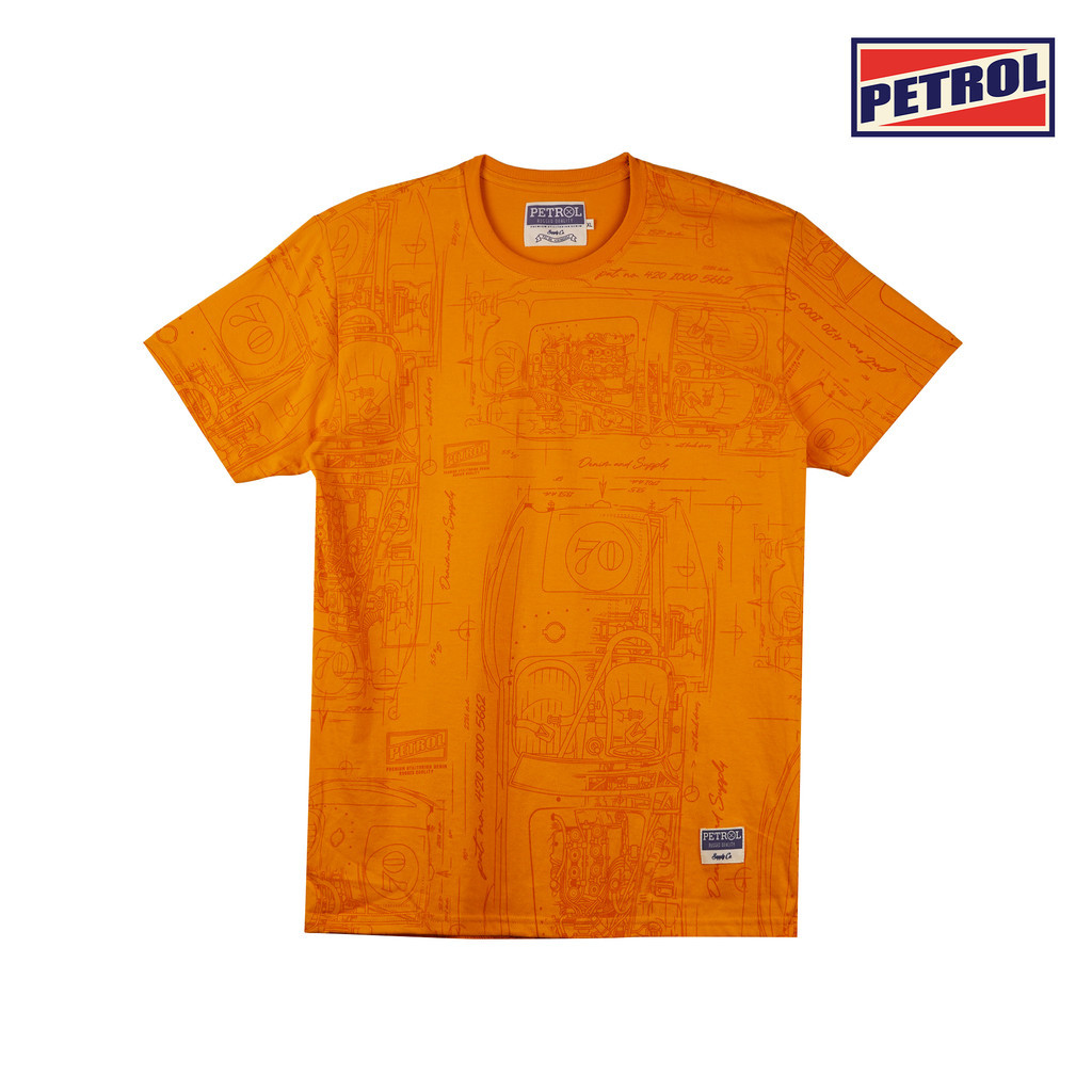 Petrol Men's Basic Tees Slim Fitting CVC Jersey Fabric 162176-U (Canary ...