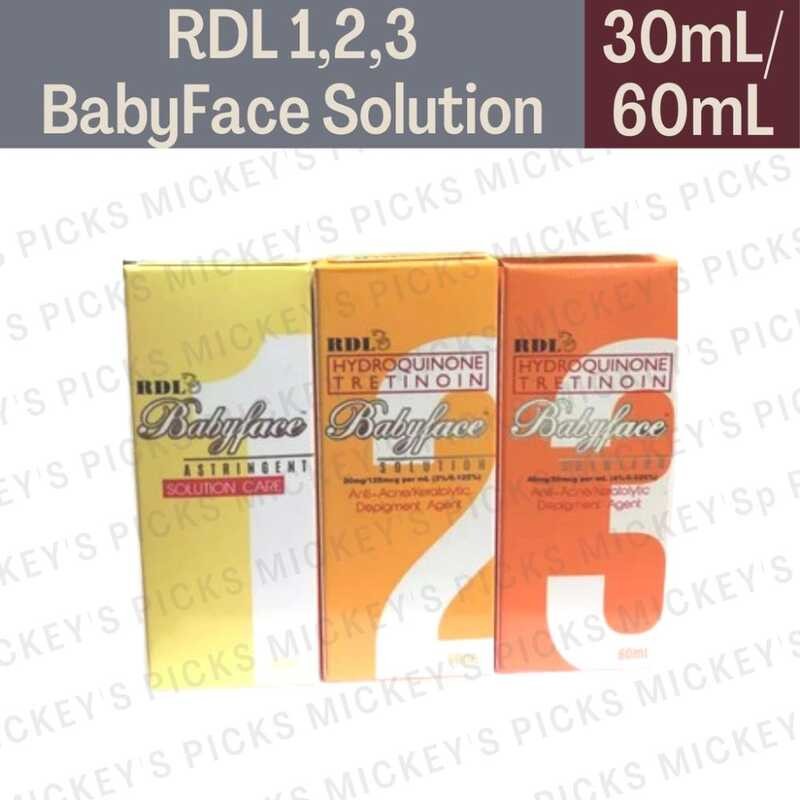 RDL Baby Face Solution #1, 2, 3 (30 Or 60Ml) 6Fd | Shopee Philippines
