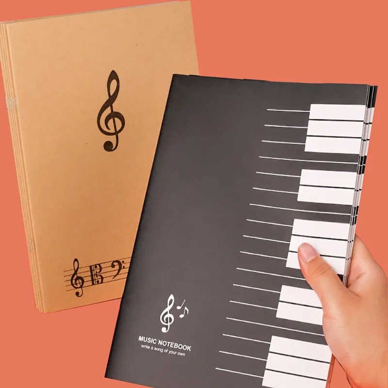 1Pcs Sheet Book Piano Kraft Paper Notebook Practical Music Exercise ...