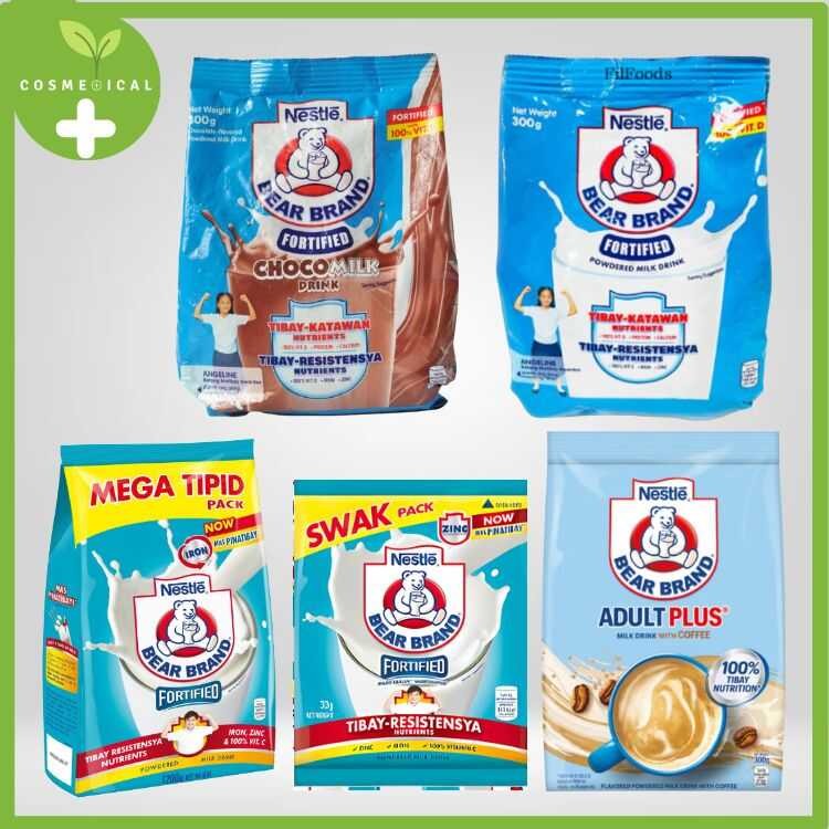 Bear Brand Fortified Choco Milk Powder Drink Adult Plus Swak Pack ...