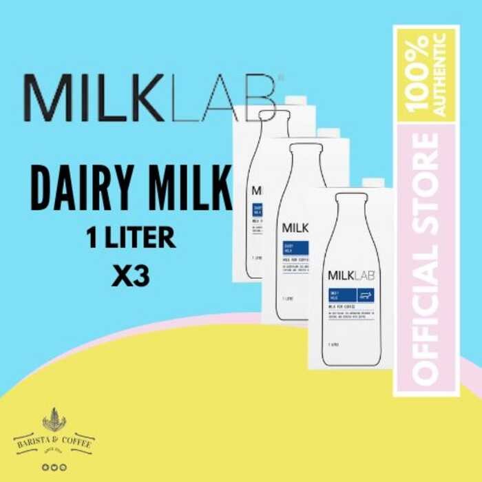 MILKLAB Dairy Milk 1L X 3 Pack - Premium Australian Barista Milk, Long ...