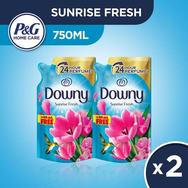 Downy Fabric Conditioner Sunrise Fresh 750Ml Refill X 2 Packs (Fabcon ...