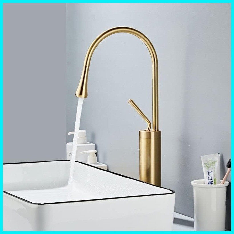DDhome Nordic light luxury all copper natural marble basin with cold ...