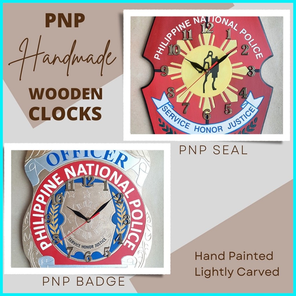 PNP Handmade Wooden MDF Wall Clock, on SALE ! | Shopee Philippines