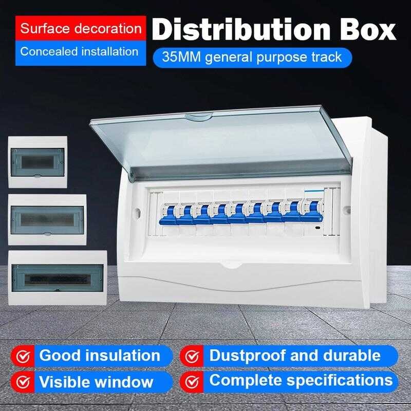 Breaker Enclosure Distribution Box 4 Ways To 18Ways Circuit Panel Cover ...