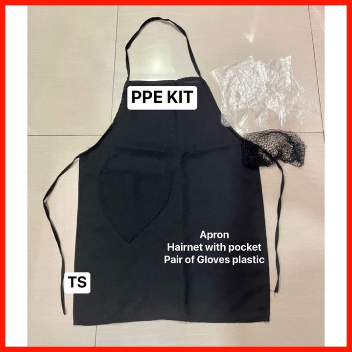 PPE KIT (apron,hairnet,gloves) | Shopee Philippines