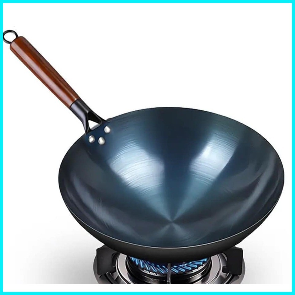32cm wok pan heavy duty carbon steel wok pan | Shopee Philippines