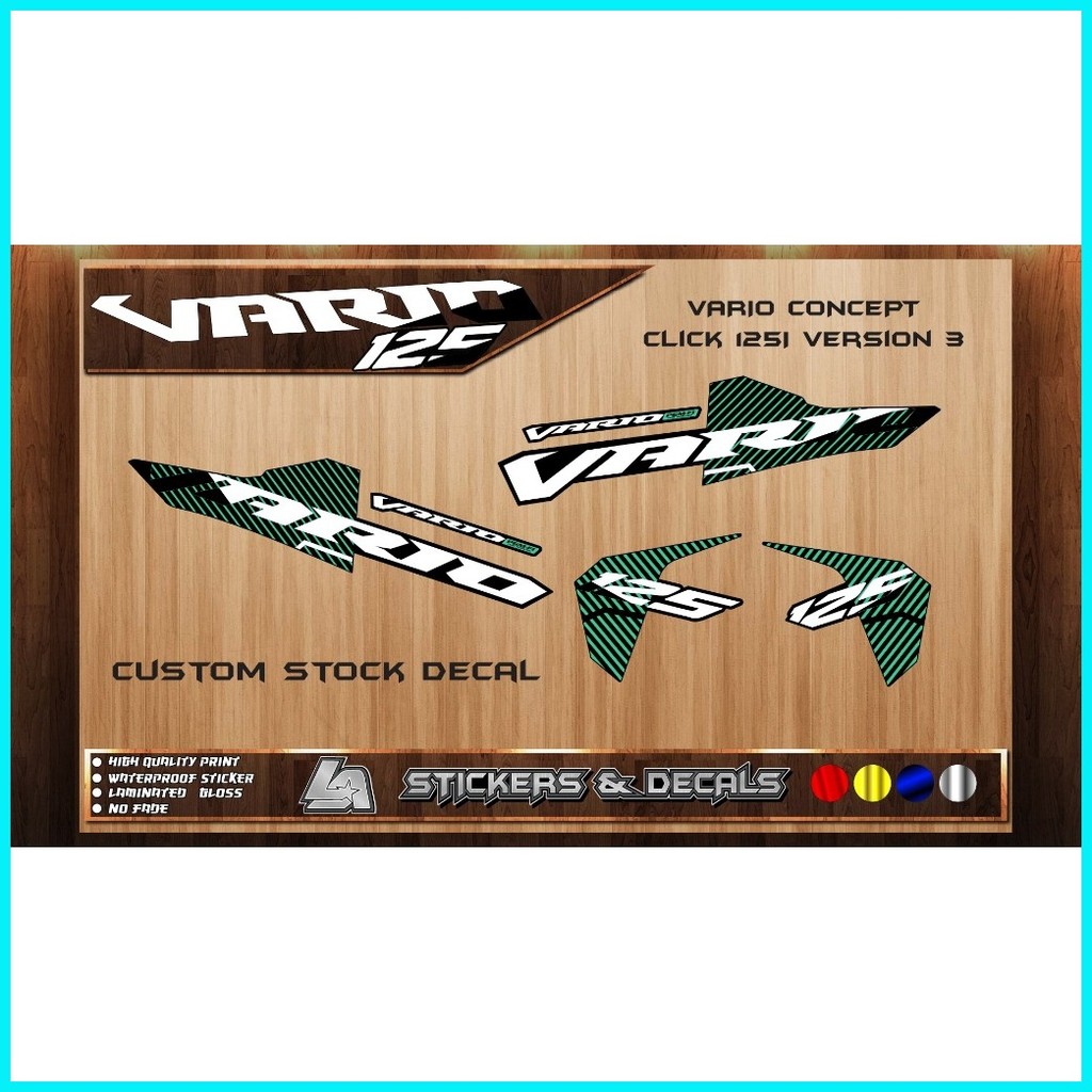 HONDA Click 125I (vario design ) Version 3 (custom stock decal) non ...