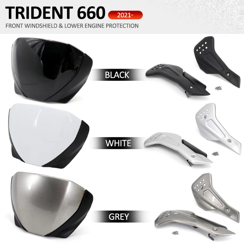 New Black / White / Grey For Trident 660 2021 2022 Motorcycle ...