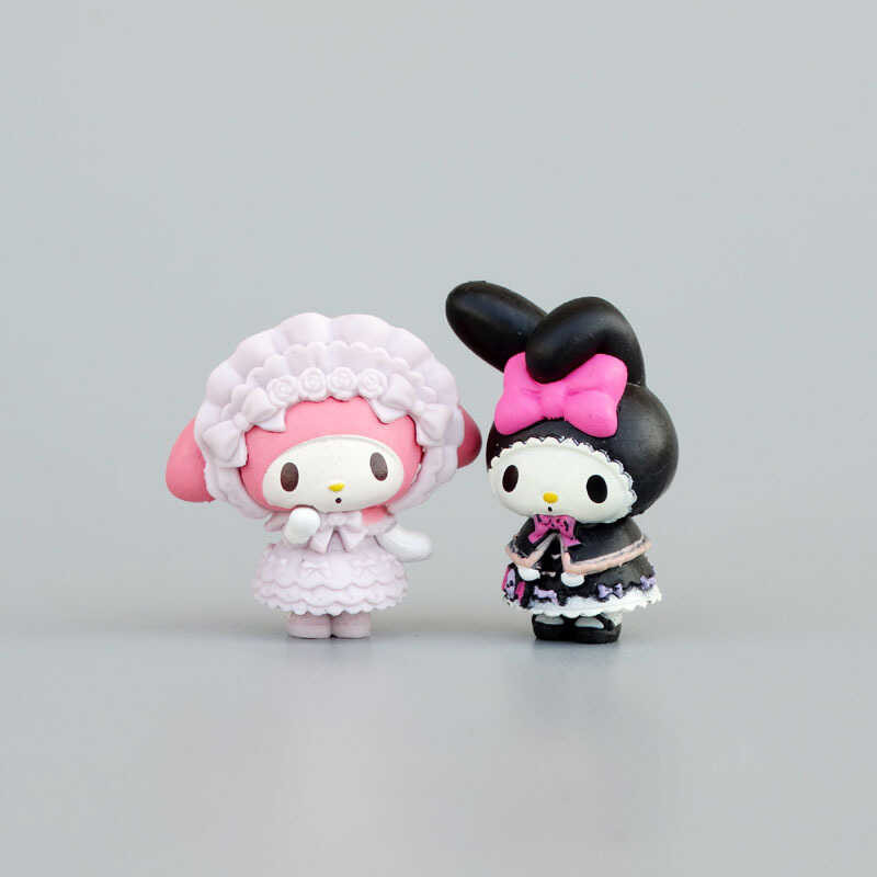 D41 Sanrio 4Cm Aking Figure Anime Kawaii Melody Kuromi Kt Cat Action ...