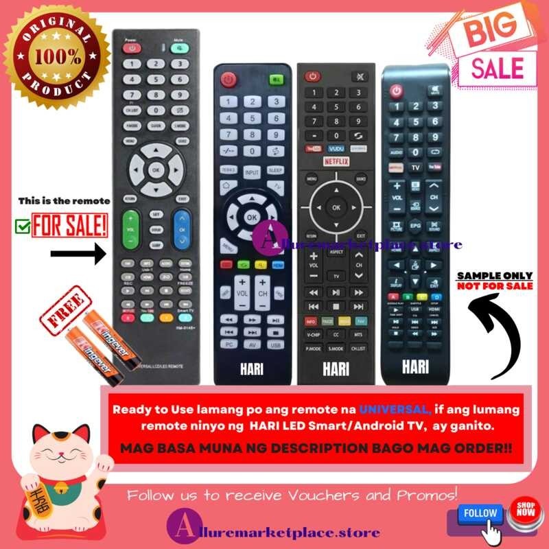 2025 Remote UNIVERSAL TV REMOTE CONTROL Handa na gamitin para sa HARI ...