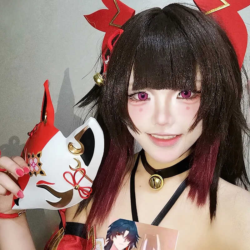 Honkai: Game Star Rail Sparkle Cosplay Mask Animal Fox Full Face Masks ...