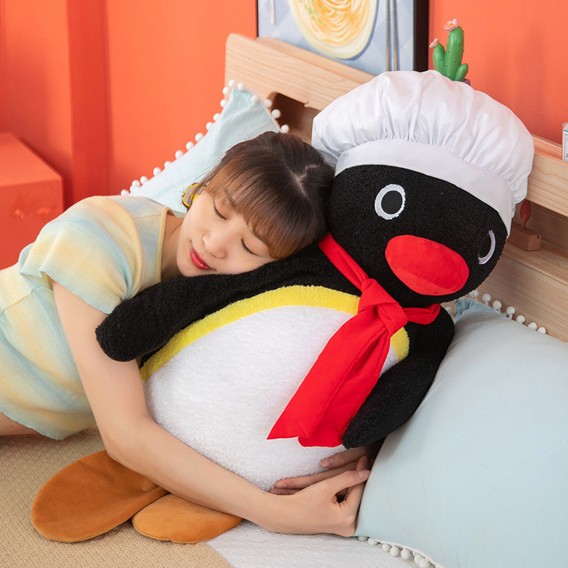 And Soft Huggable Pingu Chef Penguin Plush Toy Delightful Stuffed ...