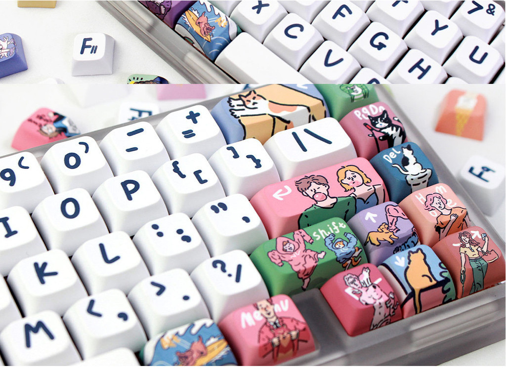 The wave graffitik mechanical keyboard cover is suitable for all RK ...