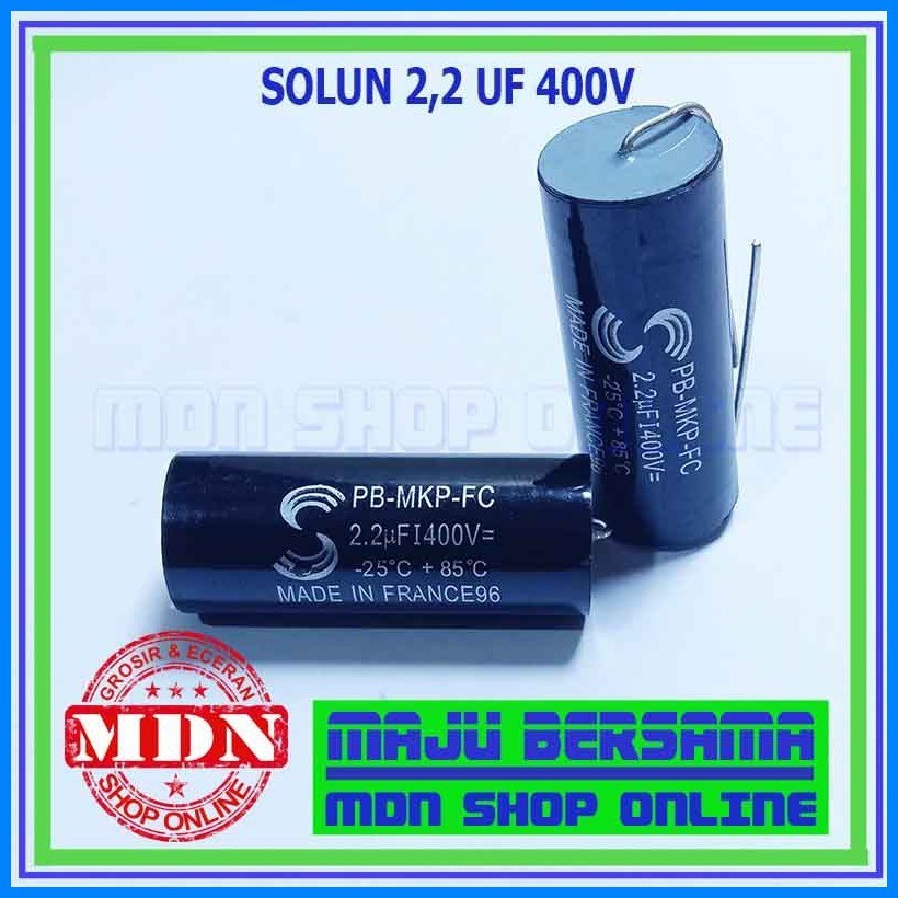 Solun 2.2uf - 2.2uf 400V Capacitor - Tweeter Capacitor | Shopee Philippines