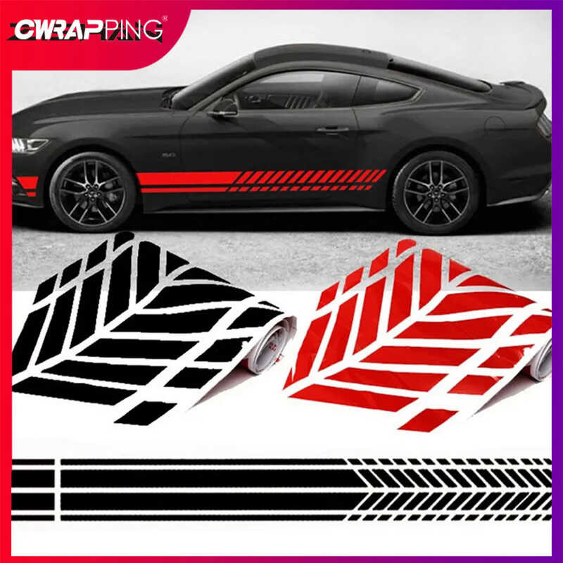 Side Car Sticker By Stickers Race Stripes Waterproof Vinyl Wrap Film ...
