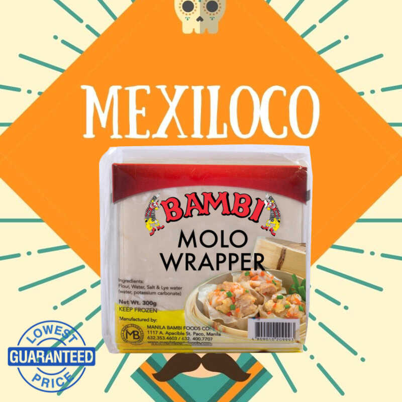 Bambi Wrapper Large 300 g (3.5 x 3.5) Small wrap, Siomai Wrapper ...