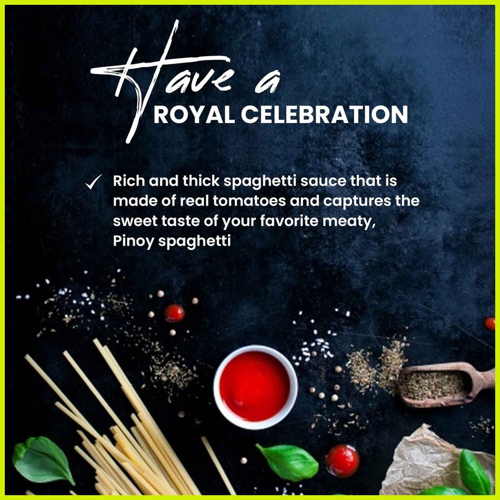 ROYAL Spaghetti Sauce Filipino Style 900g x 2 Party Pack | Shopee ...