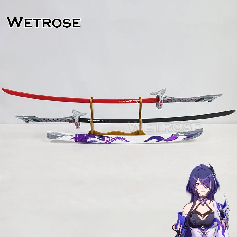 Wetrose】 Acheron Blue Red Blade Cosplay Props Honkai Star Rail Ultimate ...