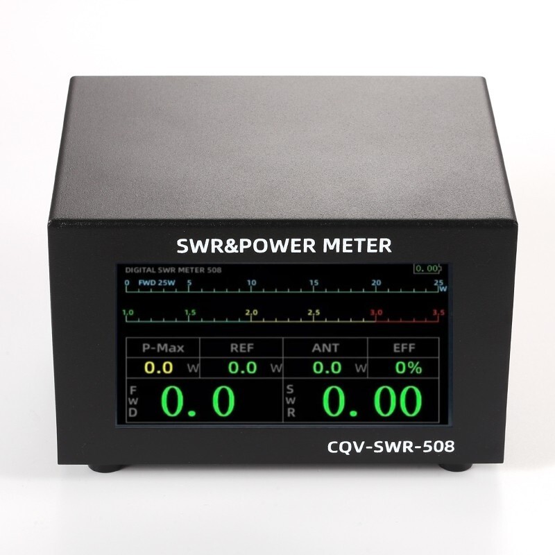 CQV-SWR-508 1.8-54MHz 200W SWR & Power Meter Digital PWR SWR Meter + 4. ...