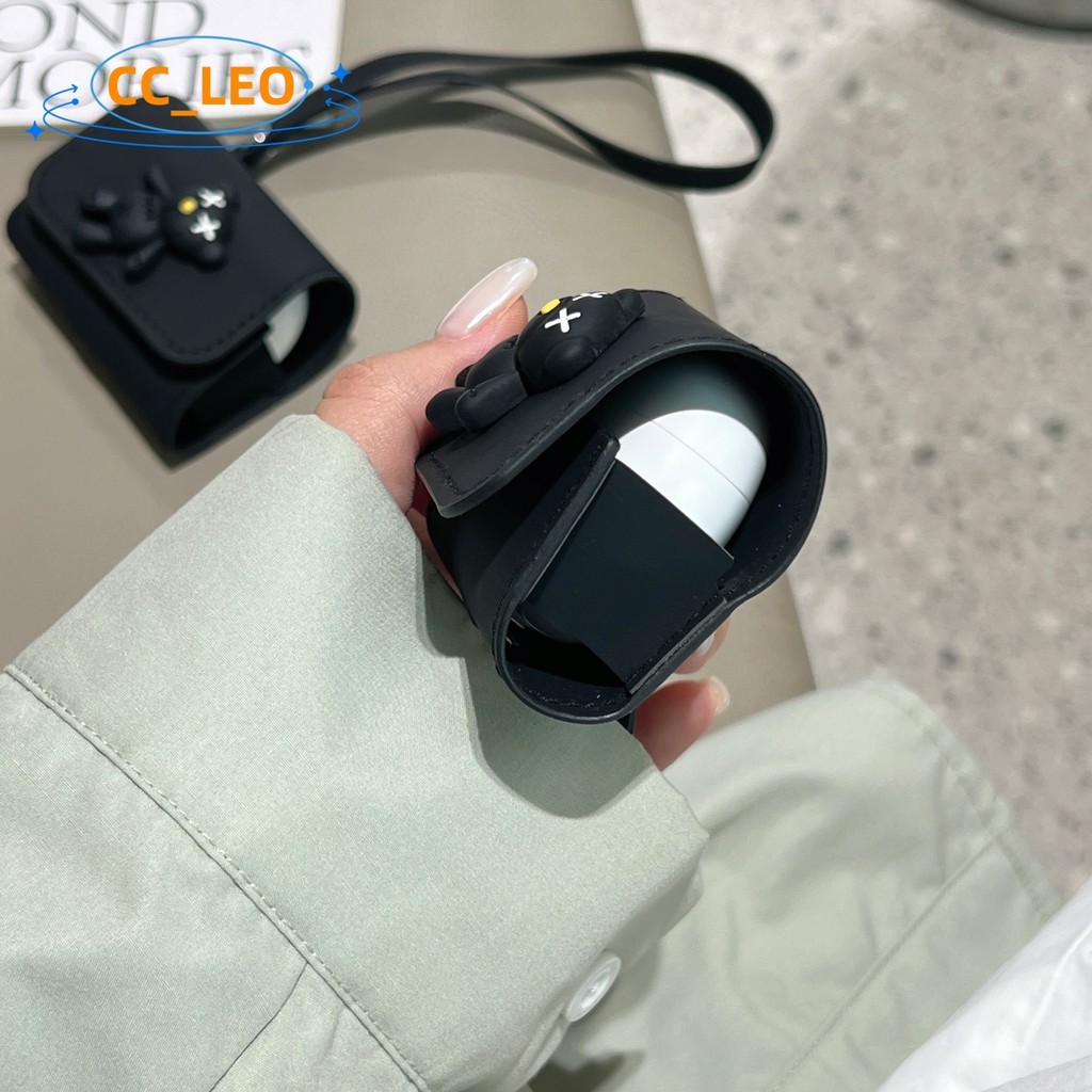 For Baseus AirGo AS01 Case Cartoon Bear Baseus Bowie E10 / E11 / M2s ...