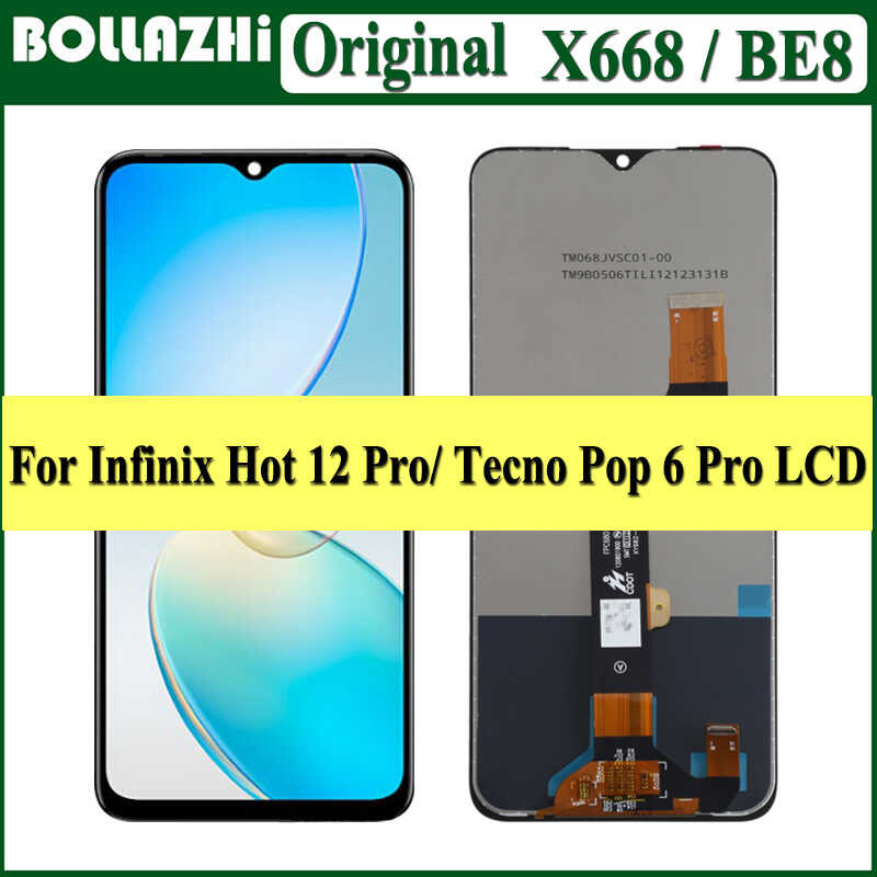 Original Infinix Hot 12 X668C Display Touch Screen Digitizer Assembly ...