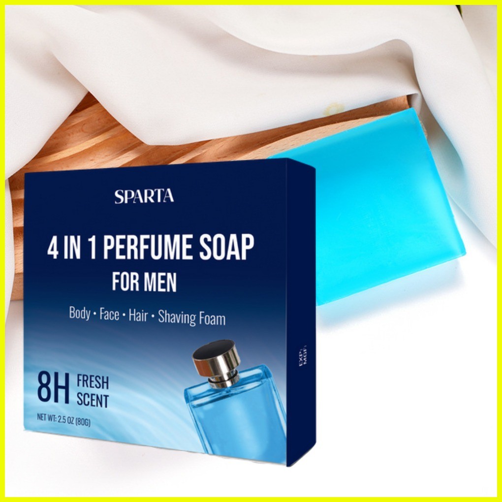 ۞ § ℗ Perfume Soap for Men SPARTA 4-in-1 Perfume Soap Fragrance long ...