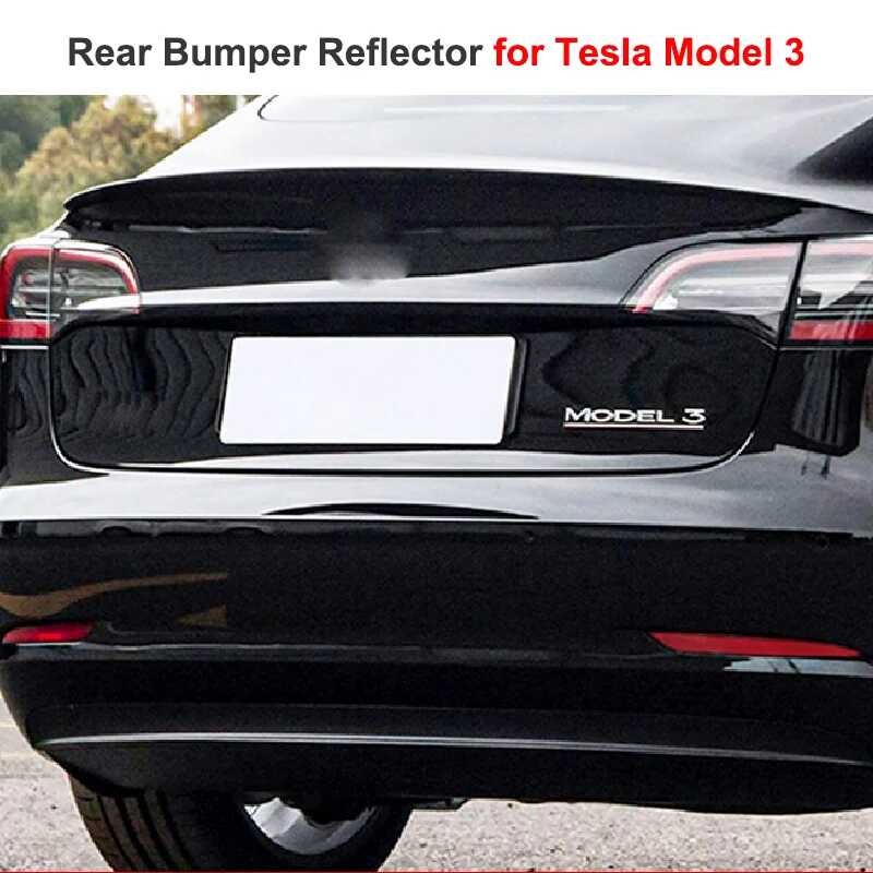 ZXH Para Sa Tesla Model 3 Rear Bumper Reflector Brake Light Left Right ...