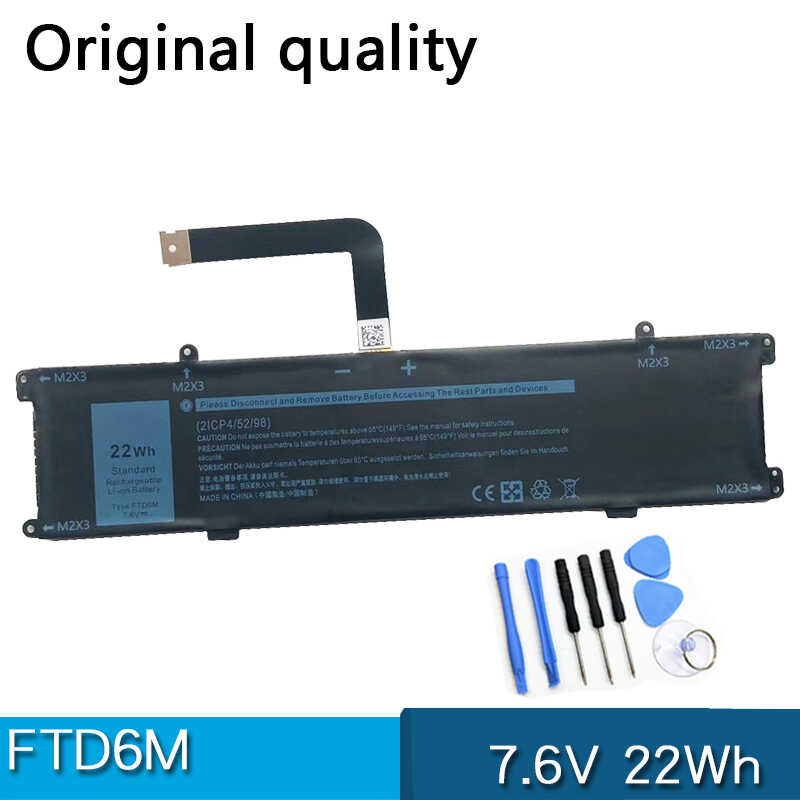 Ba 72 FTD6M 7.6V 22Wh Baterya ng Laptop Para sa Latitude 7285 2-IN-1 ...