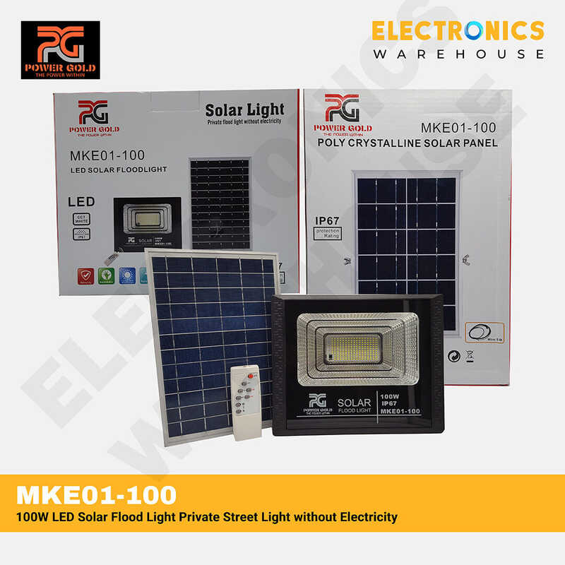 Gold Power E01-100 100W LED Solar Od Private Street Light Without ...