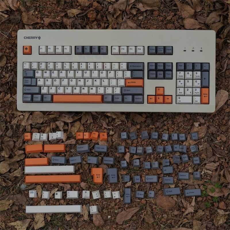 GY Cherry Profile DOUBLE SHOT FONT PBT Keycaps ABS Font Para Sa MX ...